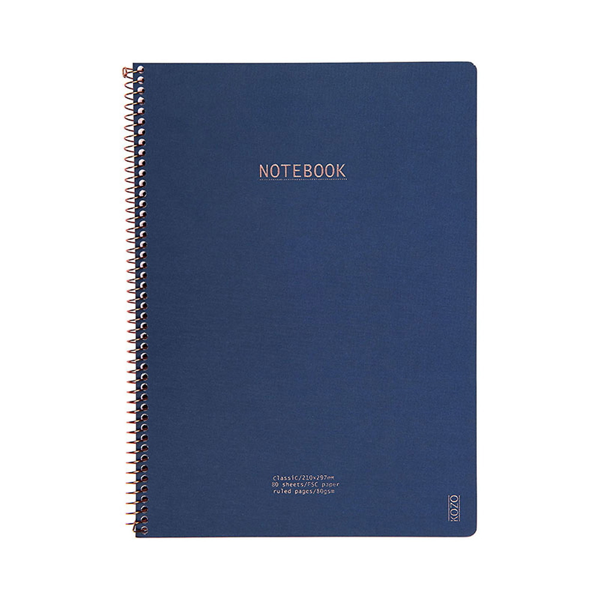 Kozo Notebook A4 Class. Navy | Kreatima