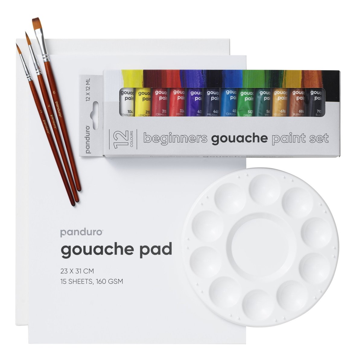 Beginners Gouache Kit, allt för nybörjaren som vill börja måla med ...