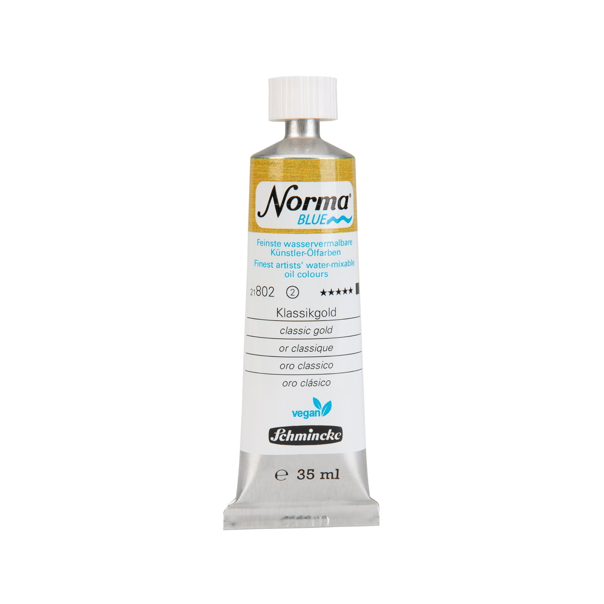 Schmincke Norma Blue vattenlöslig oljefärg 35 ml Classic gold 21802 ...