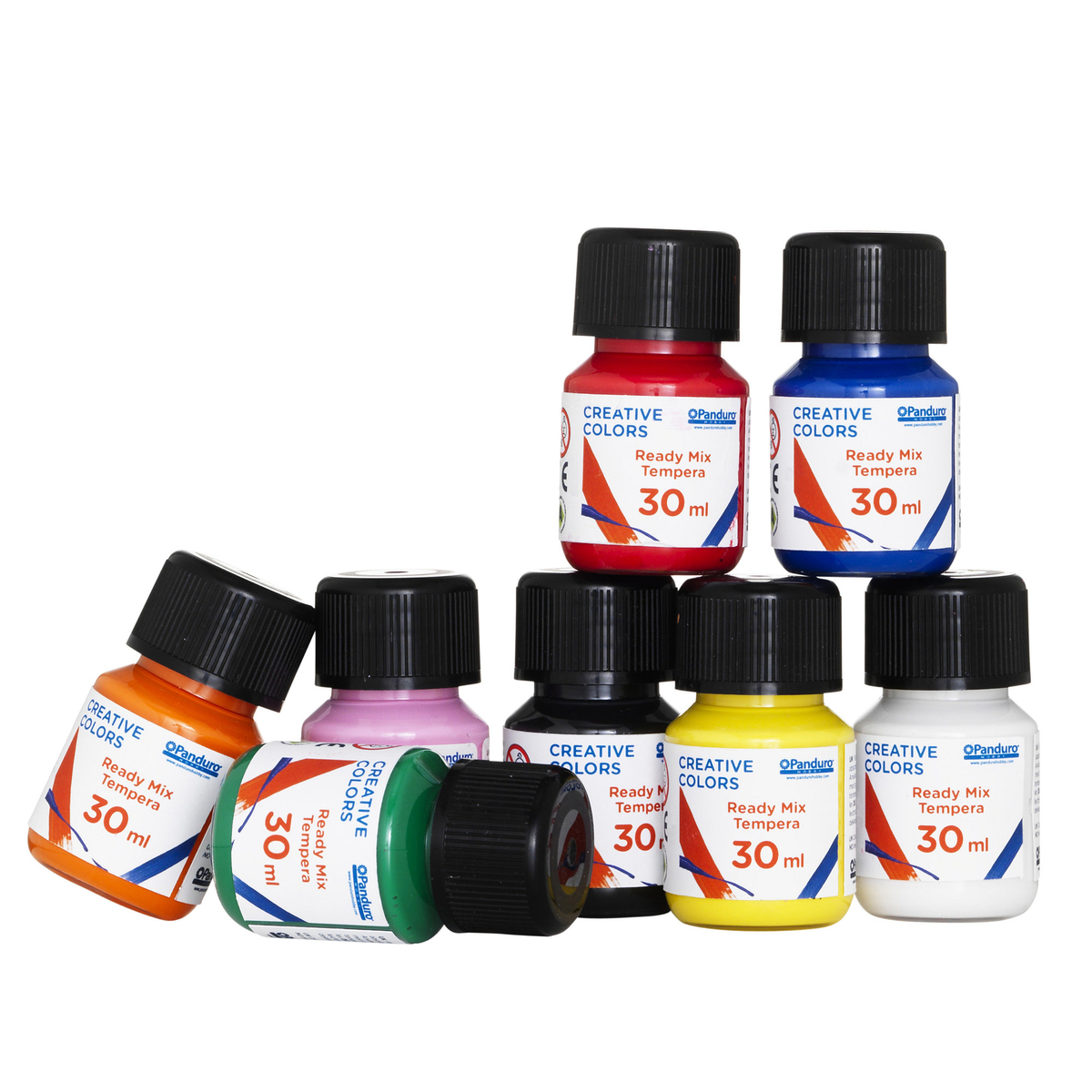 Ready Mix Tempera 8x30ml Basic | Panduro ® | Kreatima