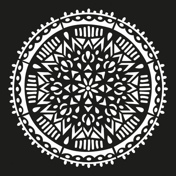 Gör mönster och tryck med schabloner